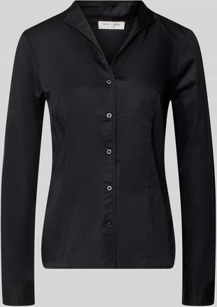 Christian Berg Slim Fit Bluse mit V-Ausschnitt