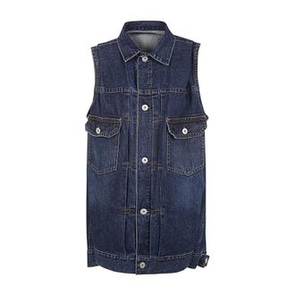 sacai Denim Vest - - Jackets - Damen - Blau - L