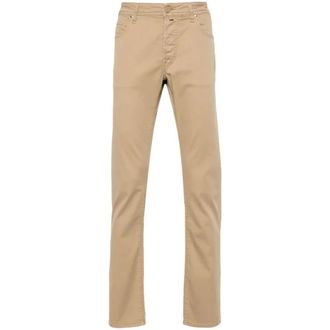 Jacob Cohen Bard Slim-Cut Hose - - Trousers - Herren - Beige - W38