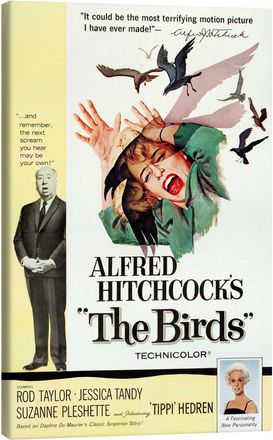 Posterlounge Die Vögel (englisch) Leinwandbild 40 x 60 cm Wandbilder Wanddeko