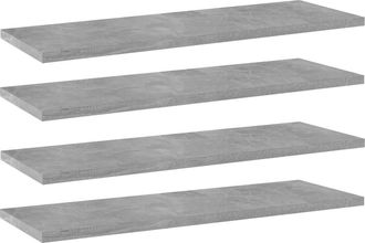 Generic 4X B&uuml;cherregal, Brett Wandboard, Wandregal Regal, Regalboden Wand, Board Ablage, H&auml;ngeregal, Schweberegal, Holzwerkstoff (Wei&szlig; 40x10x1,5cm) (60 x 20 x