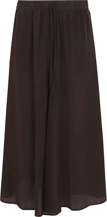 P.A.R.O.S.H. P.a.r.o.s.h., Femme, Jupes, Brun, Taille: 36 FR Silk Crepe de Chine Skirt