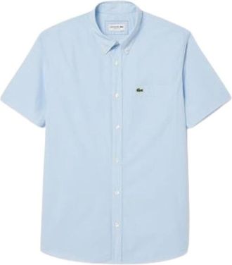 Lacoste Homme, Chemises, Bleu, Taille: 3XL Chemise &agrave; carreaux &agrave; manches courtes coupe droite