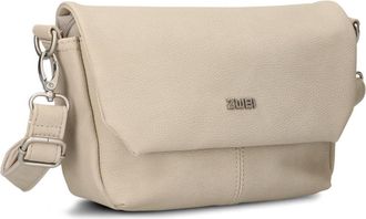 zwei Damen Handtasche Mademoiselle.M M40 kleine Umh&auml;ngetasche 1 Liter breite Crossbody-Bag mit Magnetklappe & Rei&szlig;verschluss klassisch-elegant (nubuk-linen