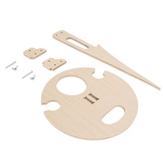 CHICIRIS OVAQUIXI Tragbarer Weintischstecker, Faltbarer Outdoor-Picknicktisch aus Massivem Holz mit Glas- und Flaschenhaltern, Strand- und Gartenweinst&auml;nder f&uuml;