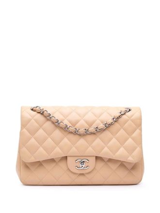 Chanel sac port&eacute; &eacute;paule Double Flap (2011) - Marron