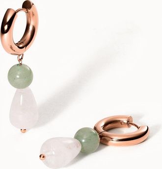 Purelei Clear Quartz Drop Creolen