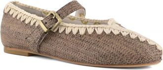 Mou Femme, Chaussures, Brun, Taille: 39 EU Ballerine en raphia