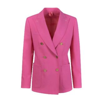 Max Mara Femme, Vestes, Rose, Taille: 42 FR Veste crois&eacute;e sur mesure