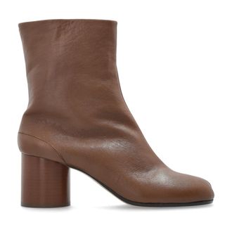 Maison Margiela Leder Kn&ouml;chelstiefel - - Shoes - Damen - Braun - 40 EU