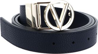 Valentino Roof Plaque Buckle Belt W105 Blu/Oro - kürzbar