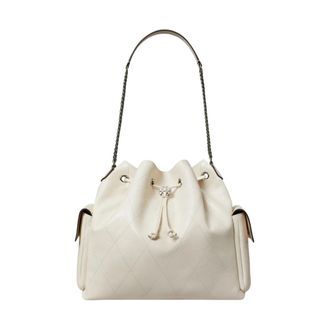Tory Burch Gro&szlig;e Charlie gesteppte Schultertasche mit Kordelzug - - Bags - Damen - Beige - ONE SIZE