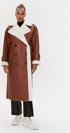 HUGO BOSS Hugo Fellmantel Mafalu-1 50499137 Braun Relaxed Fit