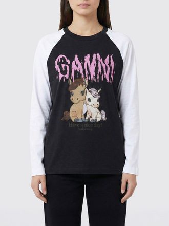 Ganni T-Shirt GANNI Femme couleur Gris