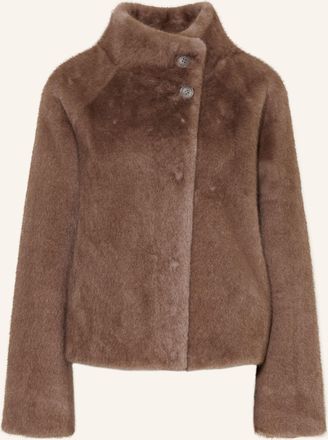 Studio AR Studio Ar Kunstfell-Jacke Mallow Zum Wenden beige