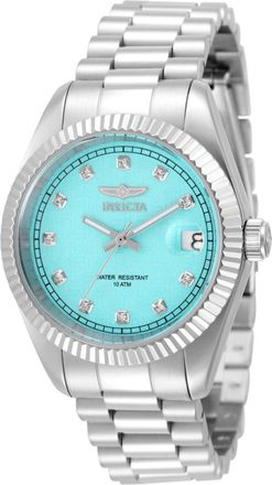 Invicta Specialty 51040 Damenuhr - Quarzwerk - Edelstahl mit blauem Zifferblatt - 36 mm
