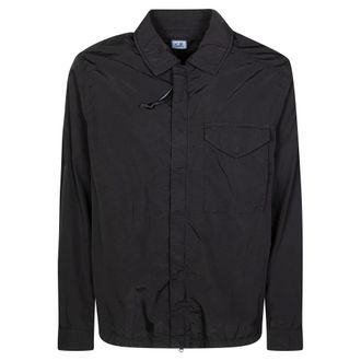 C.P. Company C.p. Company, Homme, Vestes, Noir, Taille: L Chrome-R Overshirt