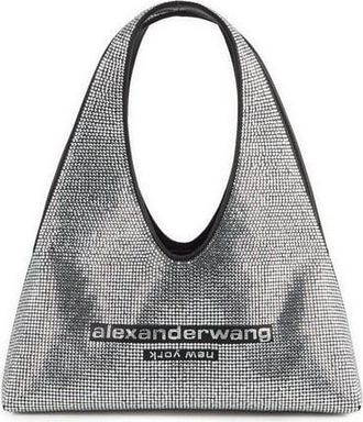 Alexander Wang Sac mini Hobo &agrave; strass