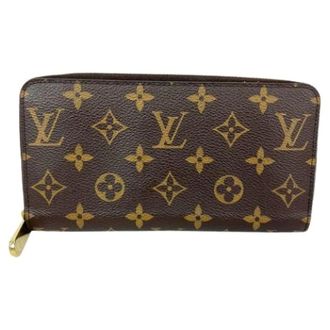 Louis Vuitton Portefeuille Zippy Monogram Cuir Fuchsia Pre-owned - Femme - Pre-owned - Brun - Taille: ONE Size