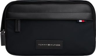Tommy Hilfiger Herren Th Nylon Washbag Am0am13746 Kulturbeutel, Black (Black)