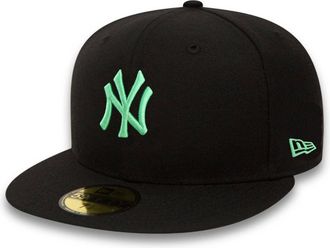 New Era New York Yankees 59fifty Cap Season Basic Black/Island Green - 7 1/4-58cm