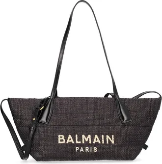 Balmain Womens Bag Track Black Polyamide Handbags Hand