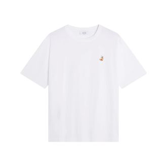 Maison Kitsun&eacute; Homme, Tops, Blanc, Taille: XL Dreaming Fox T-Shirt