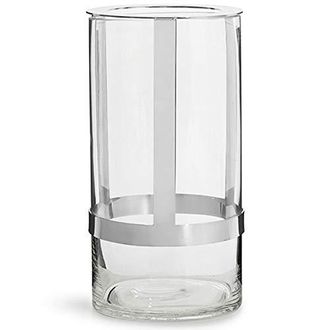 Sagaform Hold vase Large, Silver H 280 mm D 148