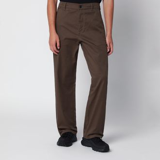 Moncler Khakigr&uuml;ne Hose aus technischer Baumwolle