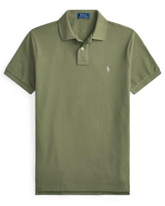 Ralph Lauren Piqu&eacute;-Poloshirt mit Logo-Stickerei, Custom Slim Fit in