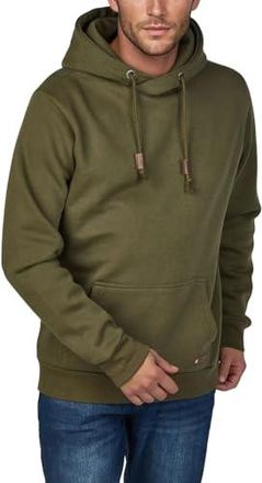 Riverso RIVJulian Pull &agrave; Capuchon pour Homme avec Poche Kangourou et col crois&eacute; en Coton, Sweat-Shirt, Hoodie, Gris Vert Rouge Bleu Noir S M L XL 2XL 3XL 4XL 