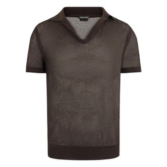 Tom Ford Homme, Tops, Brun, Taille: L T-Chemises