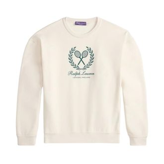 Ralph Lauren Homme, Sweatshirts et sweats à capuche, Blanc, Taille: M SweaT-shirt en coton et cachemire
