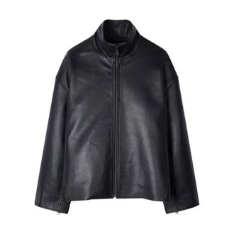 Paul Smith Oversized Lederjacke - - Jackets - Damen - Schwarzk - S