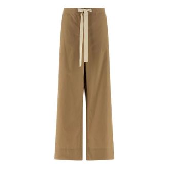 Max Mara Femme, Pantalons, Beige, Taille: 34 FR Smmargento Drawstring Pantalons