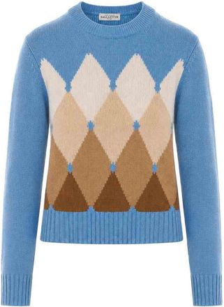 Ballantyne Pull Col Rond - Bleu