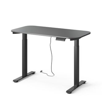 Vicco h&ouml;henverstellbarer elektrischer Schreibtisch Elevate, Schwarz/Anthrazit, 120 x 60 cm, 2 Motoren, 100 kg Tragkraft