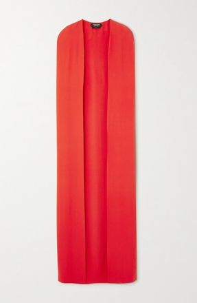 Tom Ford Oversized-cape Aus Seiden-georgette - Rot