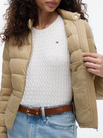 Tommy Hilfiger Daunenjacke LW DOWN PACKABLE JACKET aus pflegeleichter Kunstfaser, leichte Steppqualit&auml;t