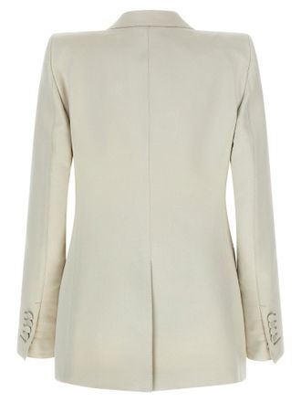 Tom Ford Duchesse Silk Blend Blazer - Cream