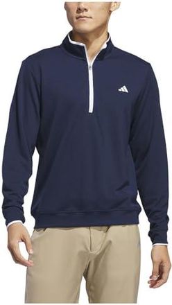 adidas Adidas Haut l&eacute;ger Semi-zipp&eacute; en Polyester recycl&eacute;, Bleu