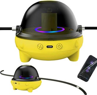 Generico Elektrische Seilspringmaschine, wiederaufladbarer Z&auml;hler zum Springen mit Musik, intelligente Sprungmaschine mit Fernbedienung, 10 einstellbare Geschw