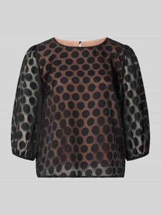 Christian Berg Semitransparentes Blusenshirt im Allover-Look