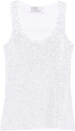 Giuseppe Di Morabito Femme, Tops, Blanc, Taille: 38 FR Sleeveless Top