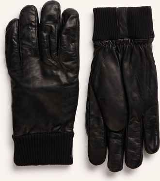 Hestra Lederhandschuhe Fredrik schwarz