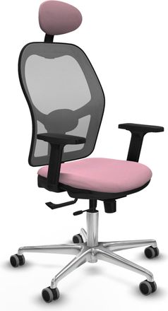 Piqueras y Crespo Schreibtischstuhl Rosa Jorquera mit 2D-Armlehnen, h&ouml;henverstellbarer Lendenwirbelst&uuml;tze und festem Kopfteil, ausgestattet mit Syncro/Traslack und inji