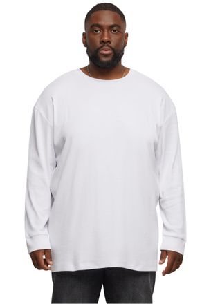 Urban Classics Herren Sweatshirt Organic Boxy Rib Longsleeve, Oversized Sweatshirt für Männer, Bio-Baumwolle, erhältlich, Größen S-XXL