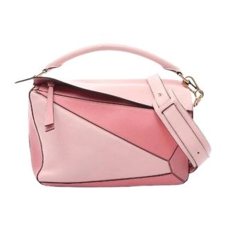 Loewe Pre-owned Puzzle Leather 2way Bag - - Pre-owned - Damen - Rosa - ONE SIZE