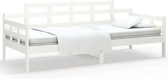 Les Tendances Lit de jour Blanc Bois massif de pin 90x190
