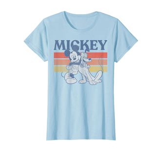 Disney Mickey And Friends Micky And Pluto Retro Line T-Shirt